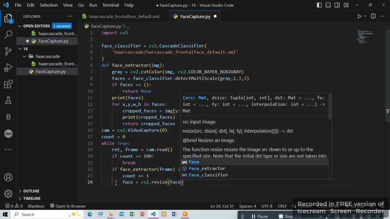 Create a Camera in Opencv Using Python