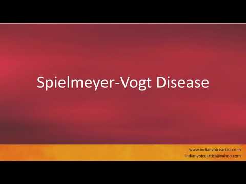 Pronunciation of the word(s) "Spielmeyer-Vogt Disease".