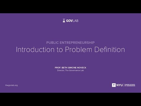 Problem Definition: Public Entrepreneurship | Barcelona
