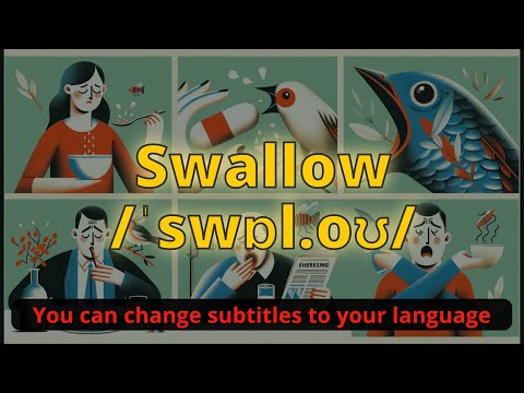 Swallow meaning with 5 examples