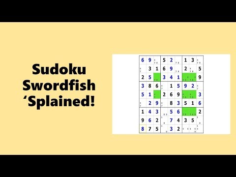 Swordfish Caught and Eaten! / Sudoku Tutorial #12