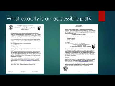 508 Compliance and the NPS: Using Word to Create a 508 Compliant PDF