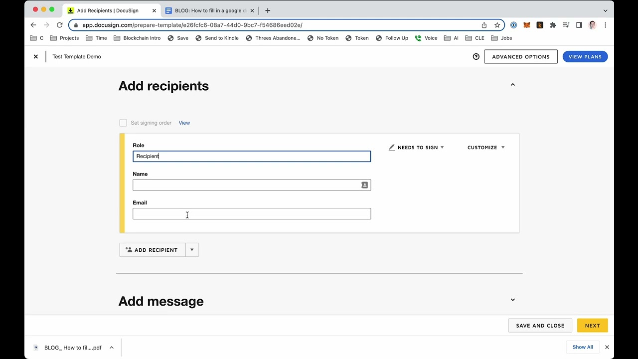 12.3 How to Create a Fillable PDF with Docusign, Google Docs, and MS Word