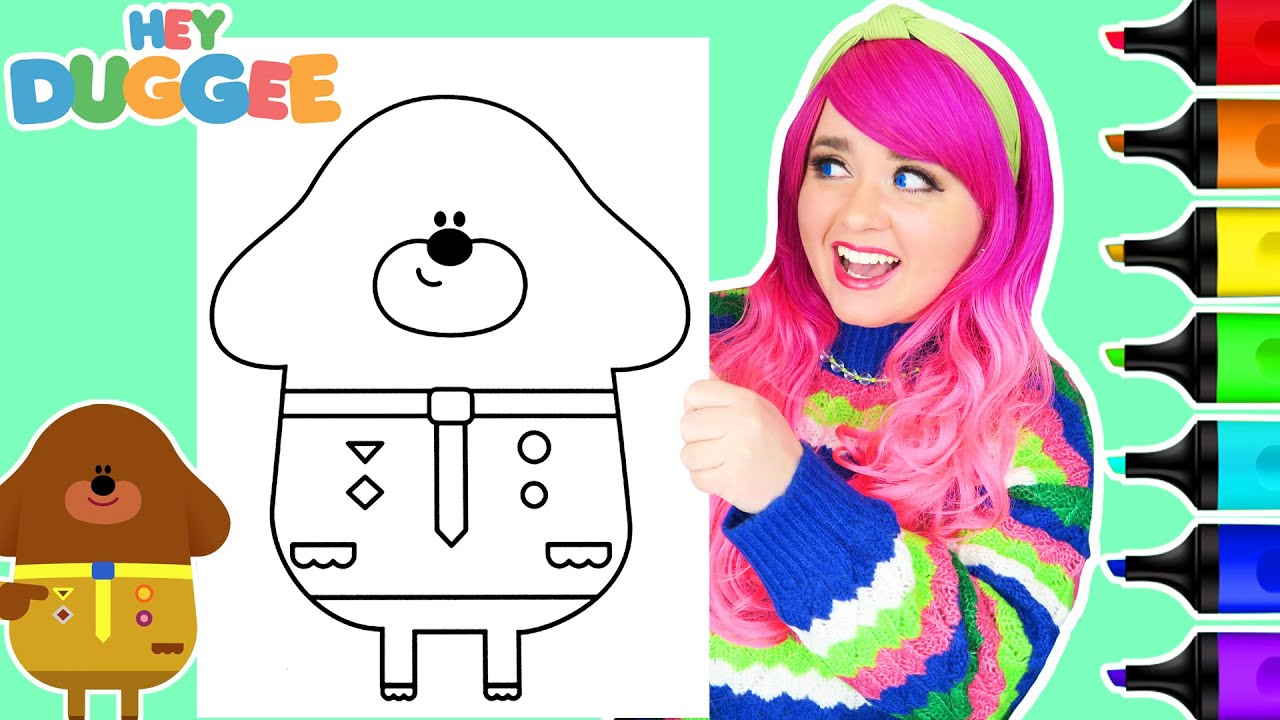 Coloring Hey Duggee Coloring Page | Ohuhu Art Markers