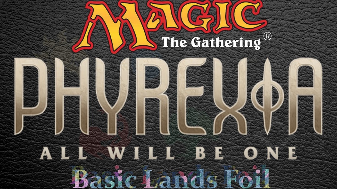 MTG Phyrexia: All Will Be One (ONE) full art basic lands foil + oil slick