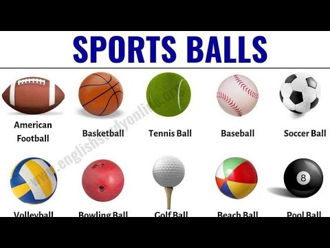 Sports balls//Types of balls with pictures #sportsball #ball #englishwords #learnenglish #vocabulary