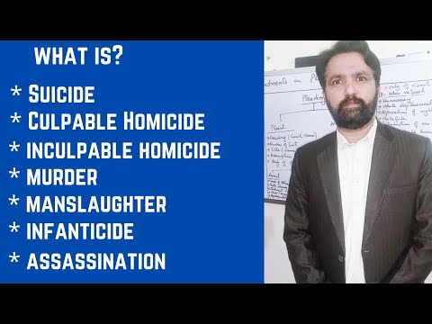 What is homicide and difference between culpable and inculpable homicide.