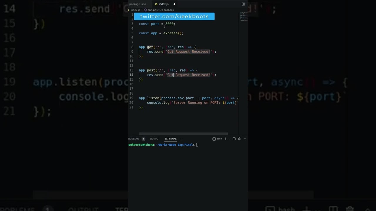 Build a Simple REST API with Node.js and Express: Step-by-Step Guide | Geekboots #nodejs #restapi