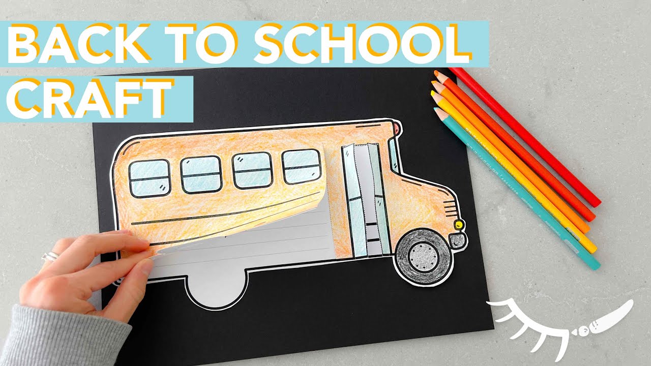 School Bus Craft for Kids │Printable Paper Craft