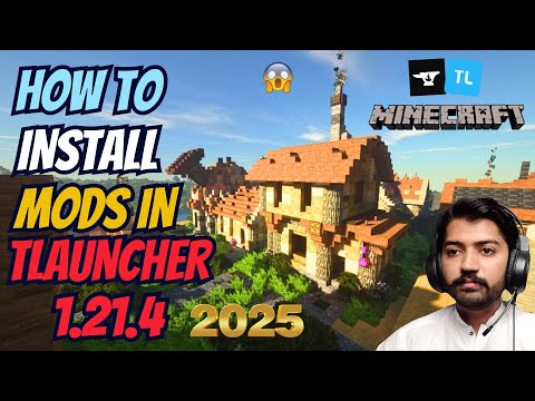 How to Download and install mods in Minecraft Tlauncher 1.21.4 2025