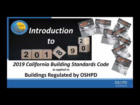 Session 1: Updates to the 2019 California Building Standards Code