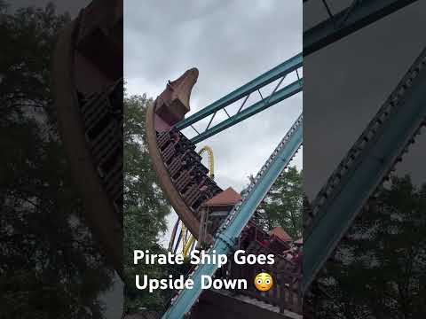 Amusement Park Ride #rides #amusementpark #ship #pirateship #scary