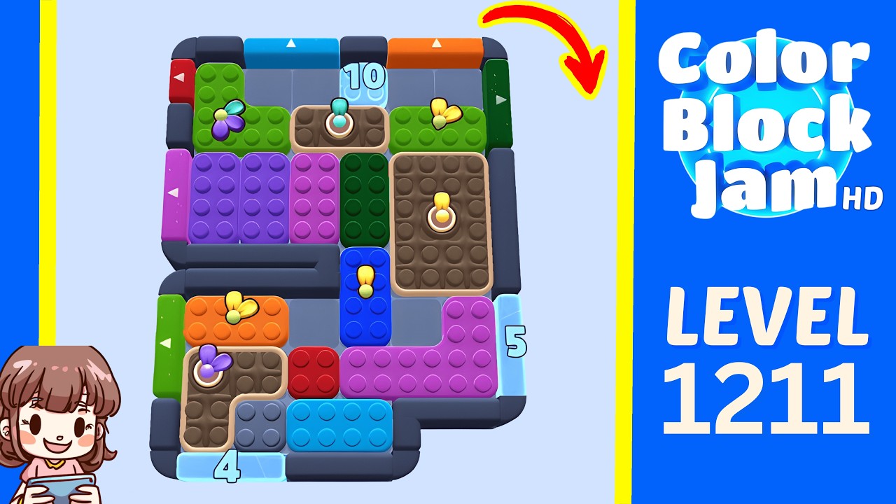 Color Block Jam Level 1211 Solution Walkthrough
