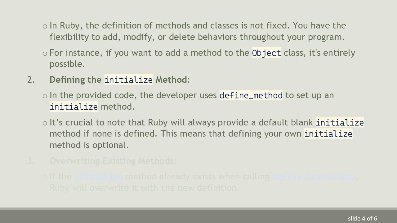 Understanding Ruby define_method with initialize: A Guide to Metaprogramming