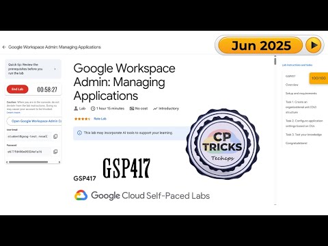 Google Workspace Admin: Managing Applications | #GSP417 | #qwiklabs | #arcade