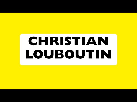 How to Pronounce Christian Louboutin in American English
