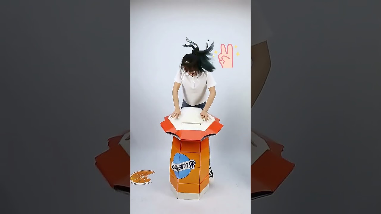 SD Store advertising display props Rebound Folding Cardboard Display Stand  #pdq #popdisplay  #pop