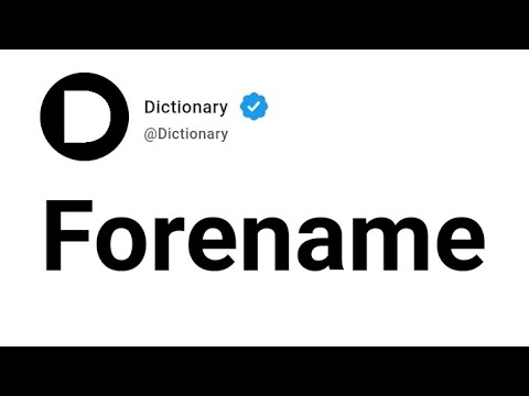 Forename Meaning In English
