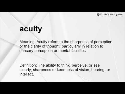 acuity Meaning