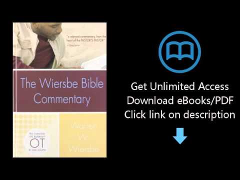 Download Wiersbe Bible Commentary OT (Wiersbe Bible Commentaries) PDF