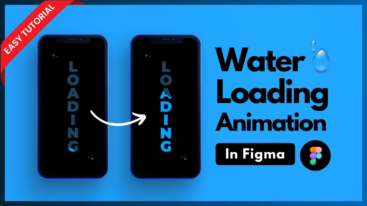 Water loading animation in figma | Easy tutorial | loader in figma #figma #design #animation #uiux
