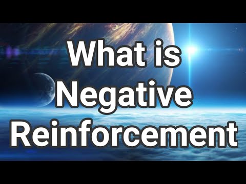 What is Negative Reinforcement. Urdu /English