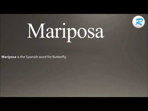 How to pronounce Mariposa