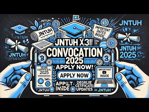 JNTUH 13th Convocation Notification 2025 | Important Dates & Application Details(Od) |Notification