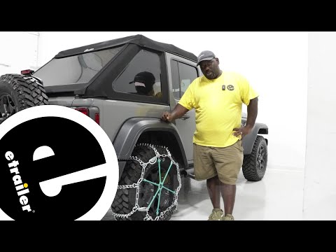 2023 Jeep Wrangler Unlimited pewag 7mm LT Studded Truck Chain with Cams: Complete Installation