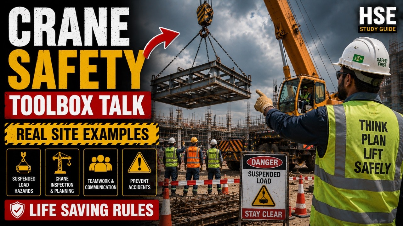 Crane Safety Toolbox Talk with Real Site Examples | Crane Safety Training for Workers
