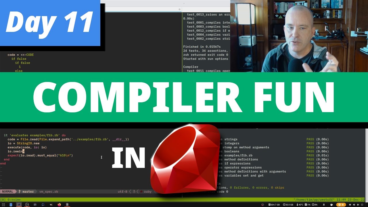 COMPILER FUN, DAY 11: OPERATORS & FIBONACCI [RUBY]