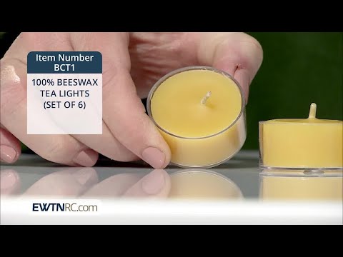 BCT1_100% BEESWAX TEA LIGHTS (SET OF 6)
