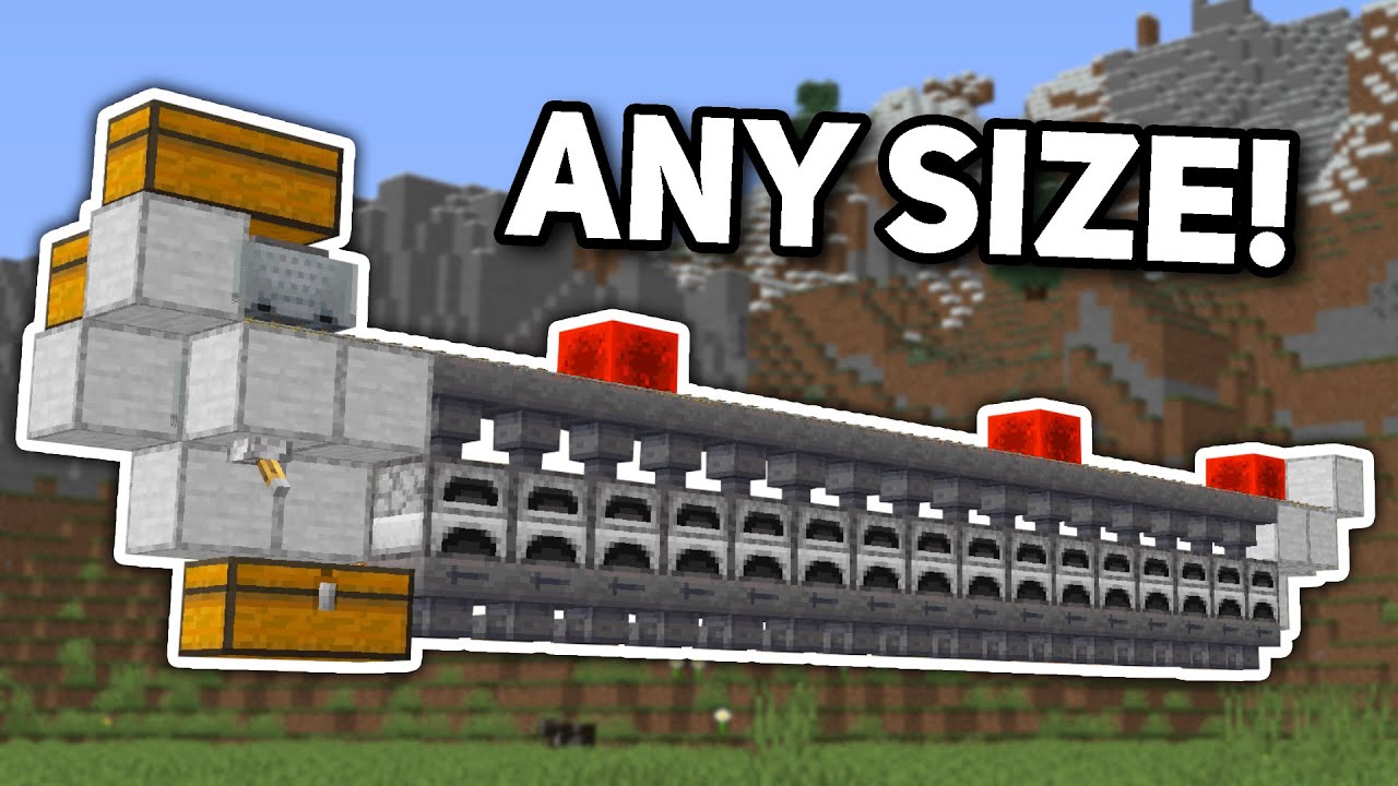 Minecraft Super Smelter: Simplest, Automatic, ANY SIZE!