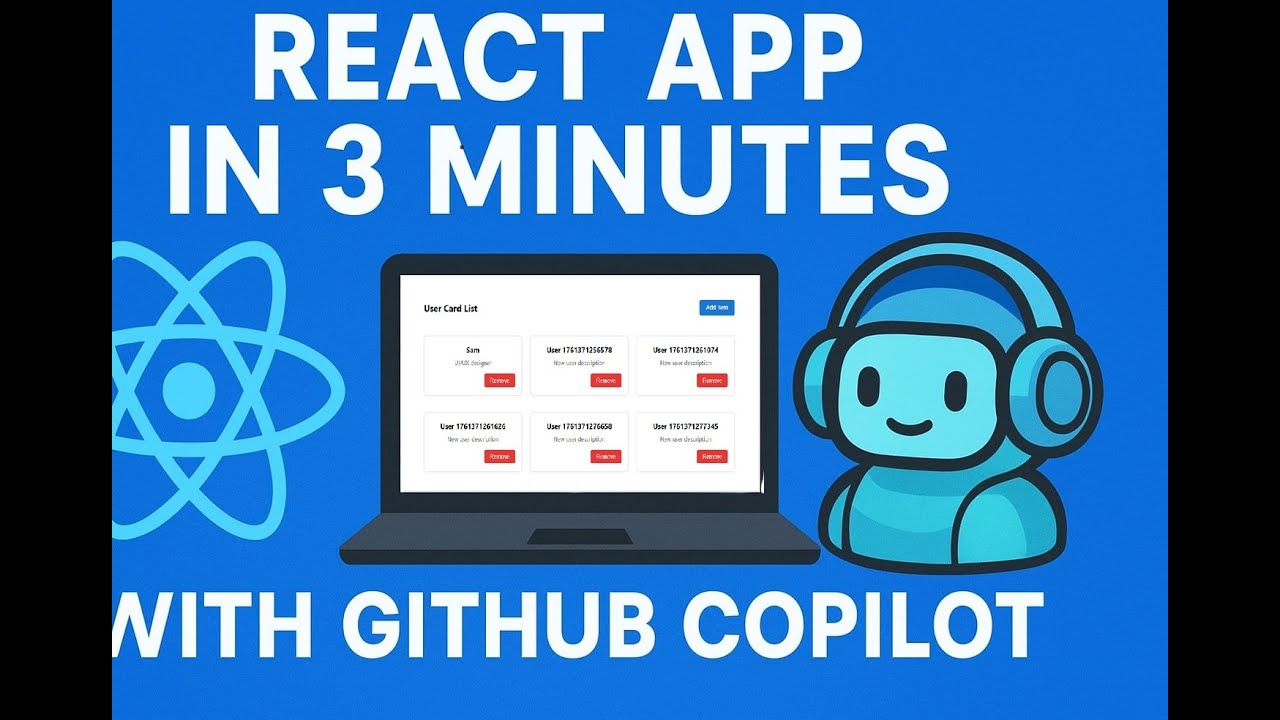How GitHub Copilot Builds a React App in Minutes