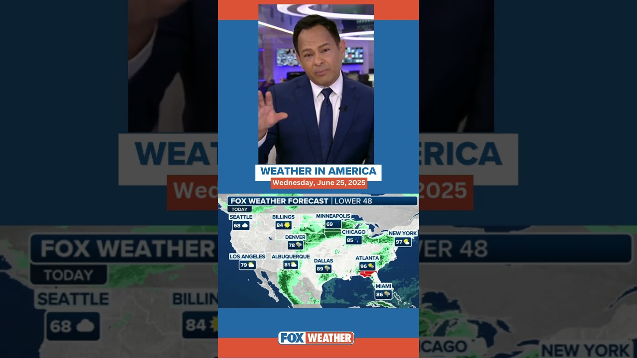 Weather in America: June 25, 2025