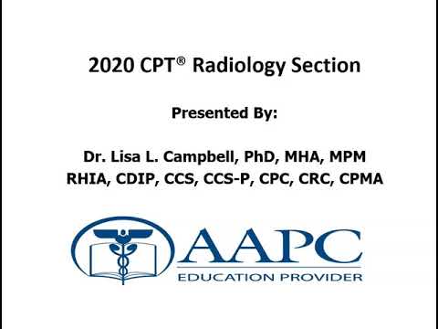 2020 CPT Radiology Section