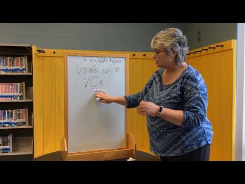 Second Grade: Reading- The 6 types of Syllables Part 1