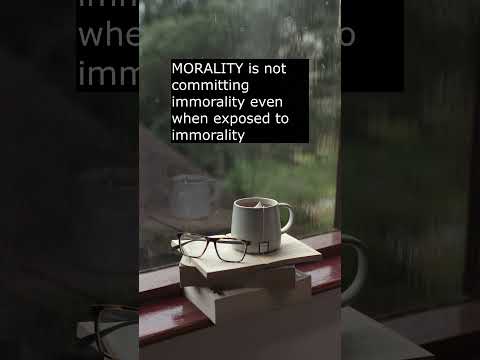 Do you know what is the meaning of morality?