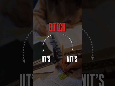 BTech IITs vs BTech Nits..?? Actual difference #shorts #jee #motivation