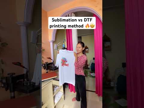 Sublimation vs DTF printing method🔥#sublimation #dtf #56