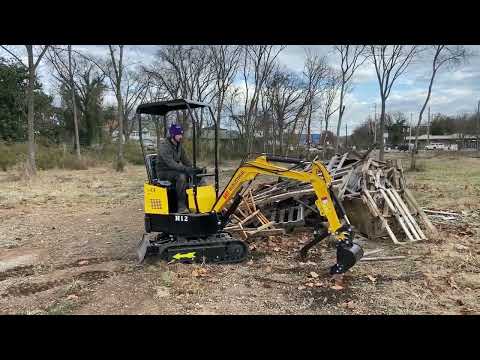 Our mini excavator at work! No.1 best selling product of the year !