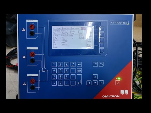 CT testing with Omicron CT Analyser with connections & Troubleshooting