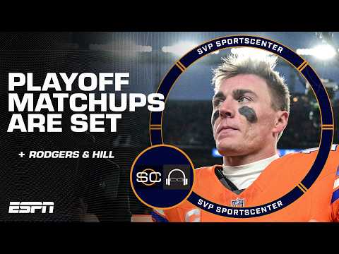 NFL PLAYOFF MATCHUPS ARE SET 🏈 AFC Wild Card preview + Future for Rodgers and Hill 👀 | SC with SVP