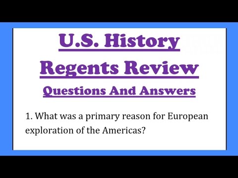 US History Regents Review Questions and Answers