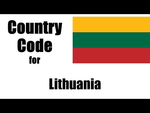 Lithuania Dialing Code - Lithuanian Country Code - Telephone Area Codes in Lithuania