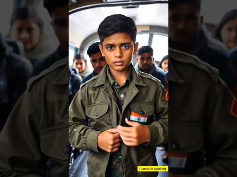 🚁❄️ Brave Army Kid Saves Everyone After Helicopter Crash – But No One Subscribed! 😢🇮🇳 #shorts