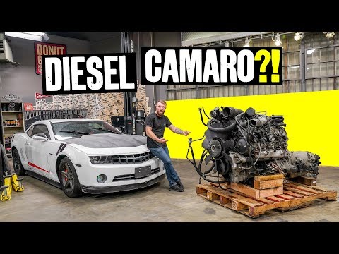 1,000 HP Camaro With 6.6L Duramax Diesel Has Carbon Nose, Smokes Hard ...