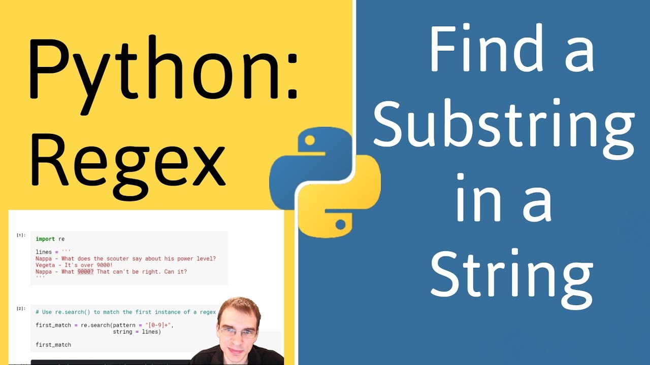 Python Regex: How Find a Substring in a String
