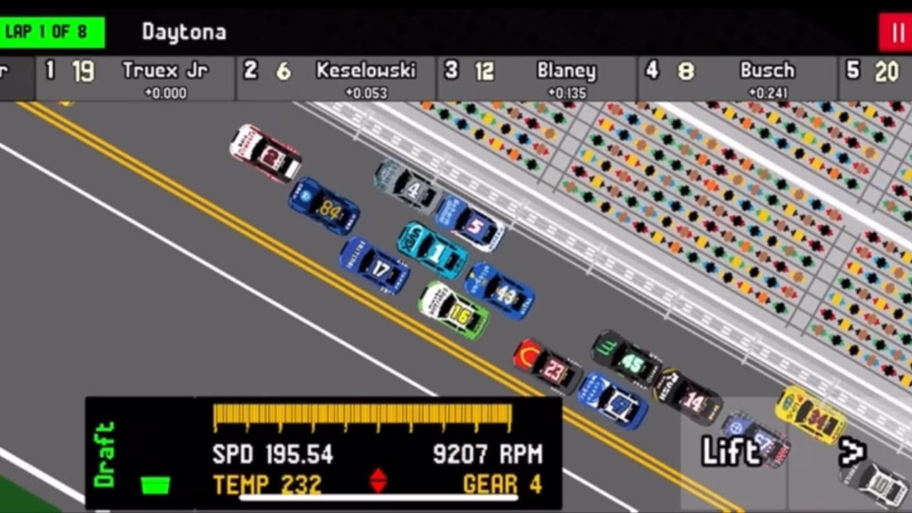 Draftmaster 2 gameplay (Daytona International Speedway) #nascar #racing #gaming Draftmasters2