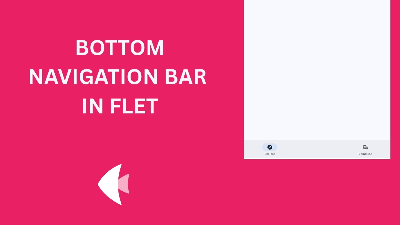 Bottom Navigation Bar in Flet (Python)